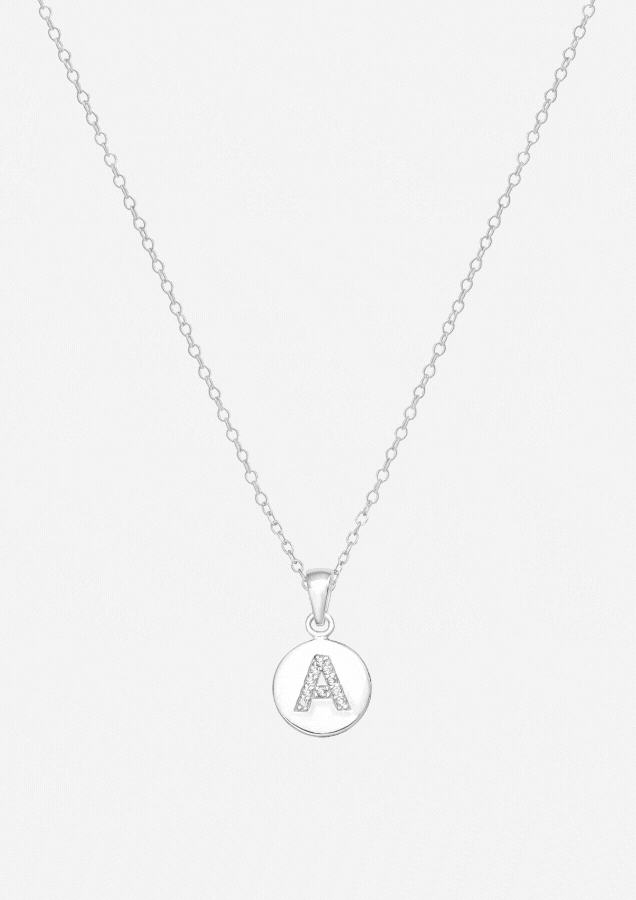 The Charmed Letter Sterling Silver Pendant Necklace – Molten Store
