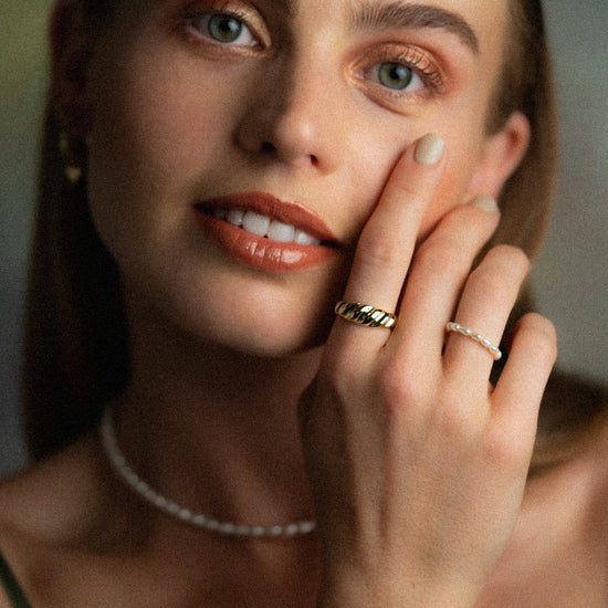 The Celine Yellow Gold Ring Setting – Molten Store