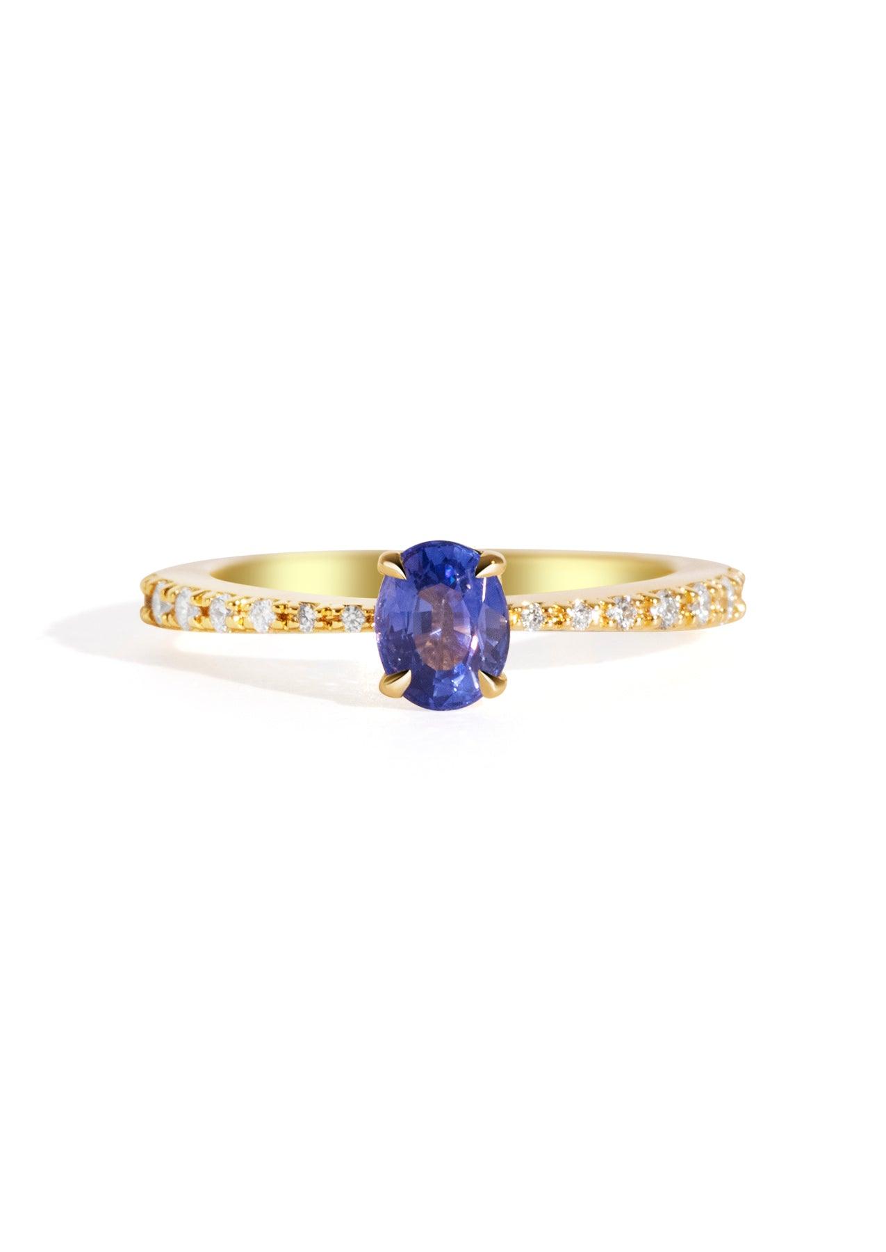 The Celine Ring with 0.87ct Oval Ceylon Sapphire – Molten Store