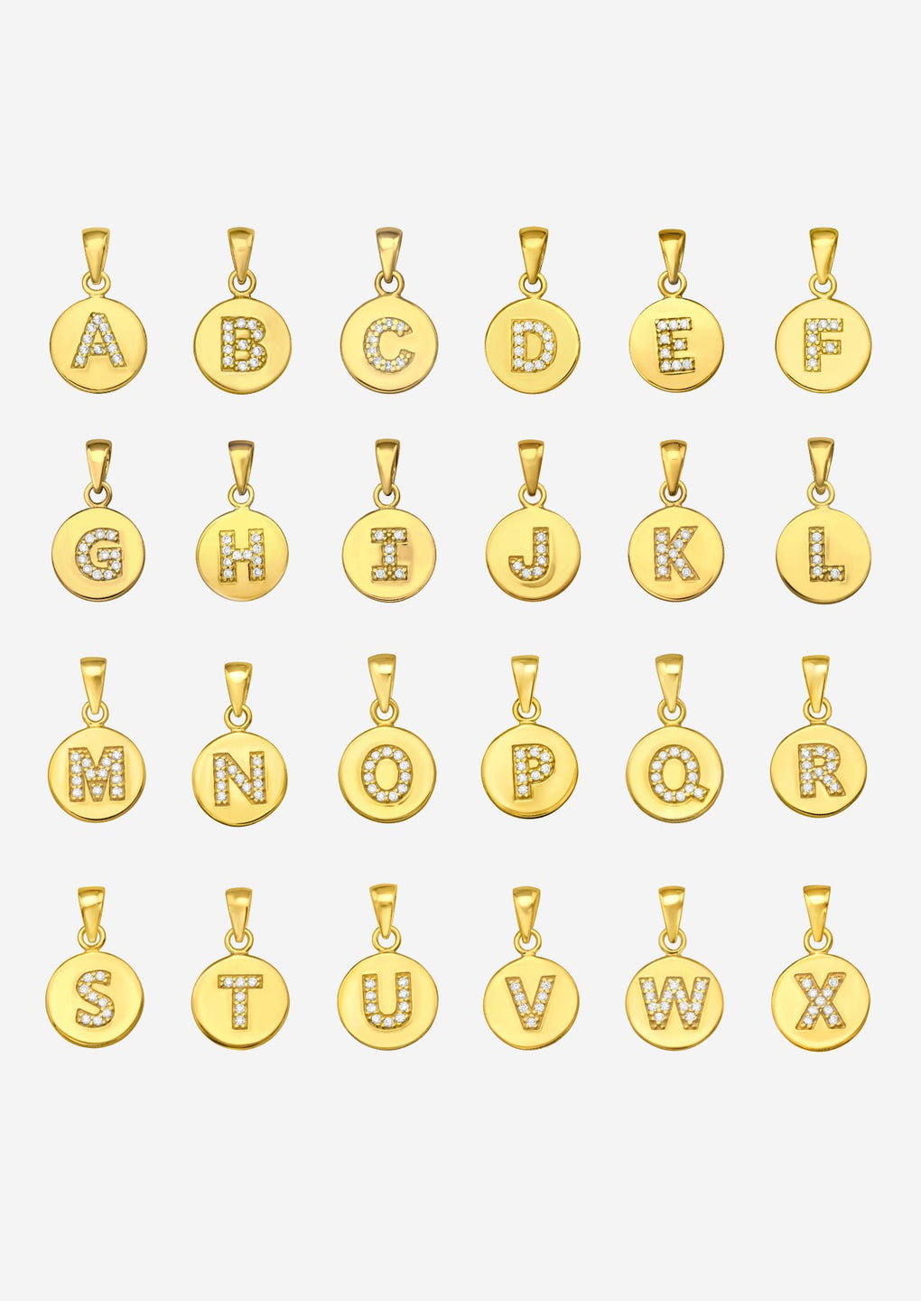 The Charmed Letter 14ct Gold Vermeil Pendant | Molten Store