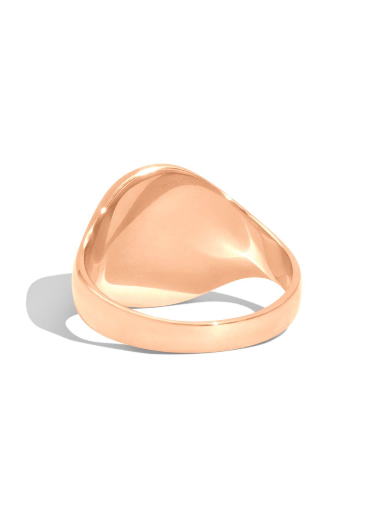 The Eclipse Rose Gold Signet Ring – Molten Store