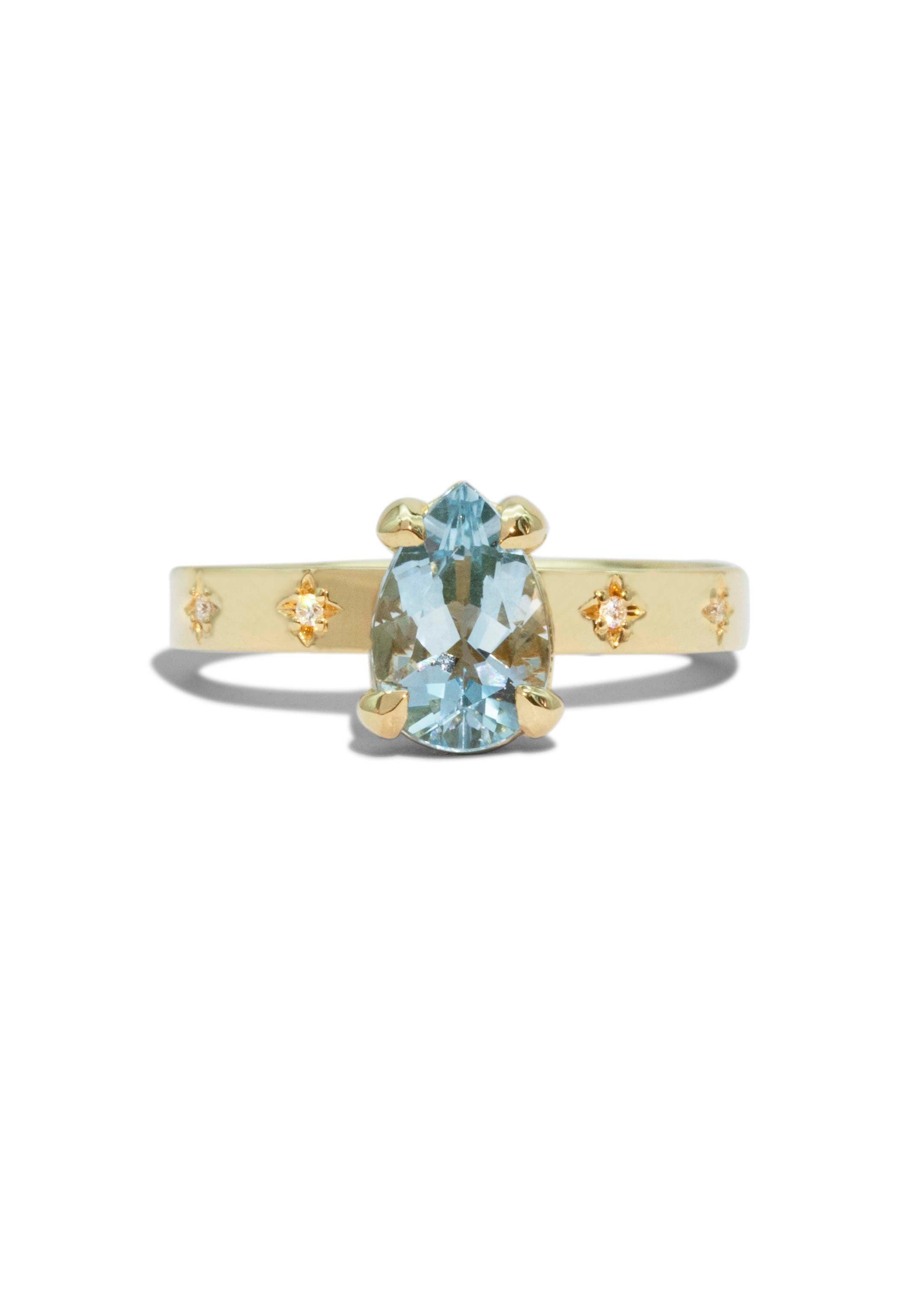 The Stella Ring with 1.14ct Aquamarine – Molten Store